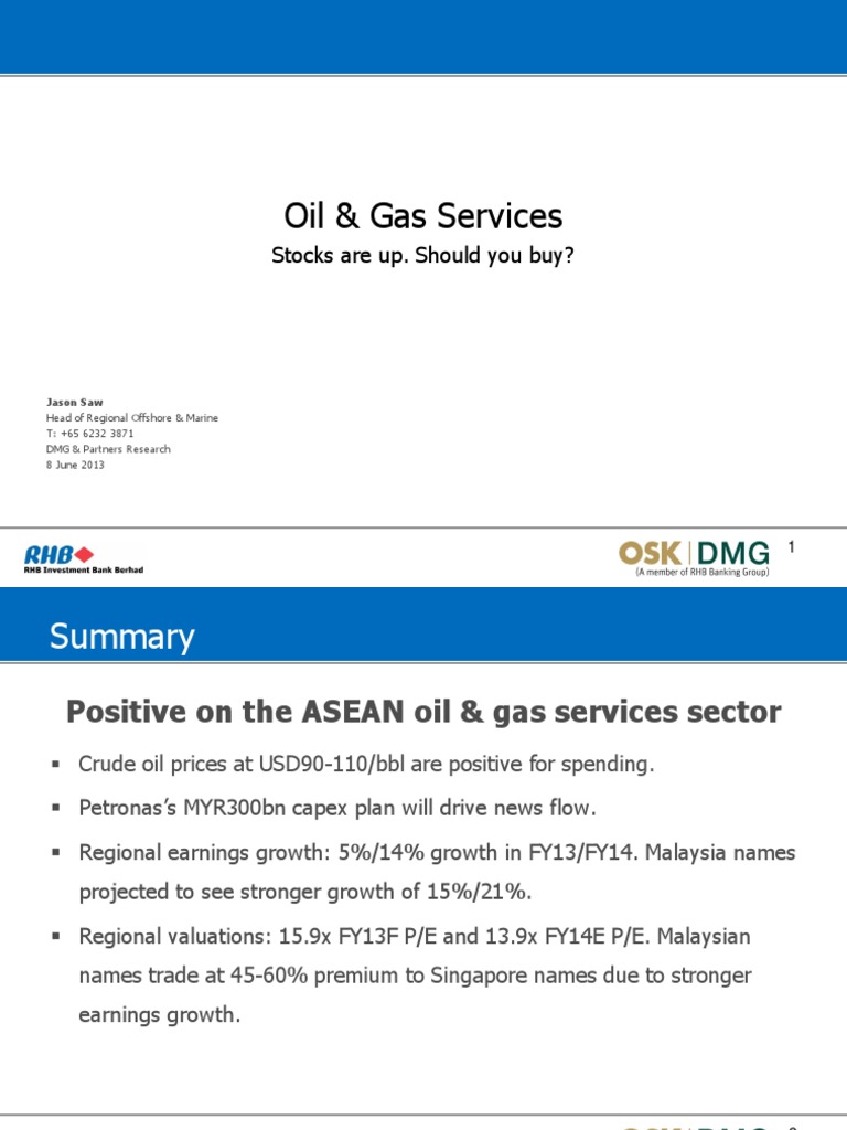 O&G Services - Jason Saw DMG Partners | PDF | Petroleum | Securities ...
