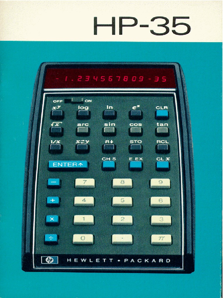 HP-35 Operating Manual 1973 Color | PDF | Logarithm | Calculator