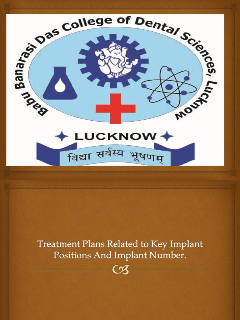 Treatment Plans Related To Key Implant Positions and Implant Number ...