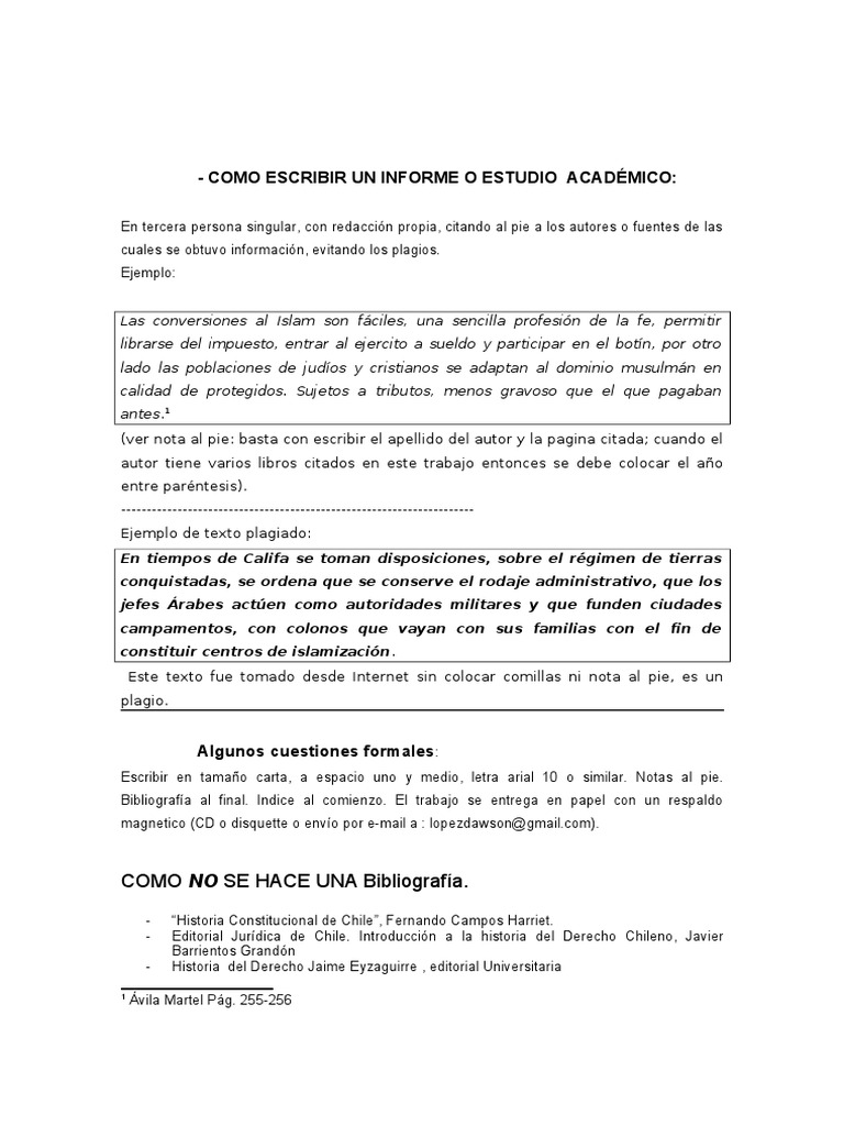 Como Escribir Un Informe | PDF