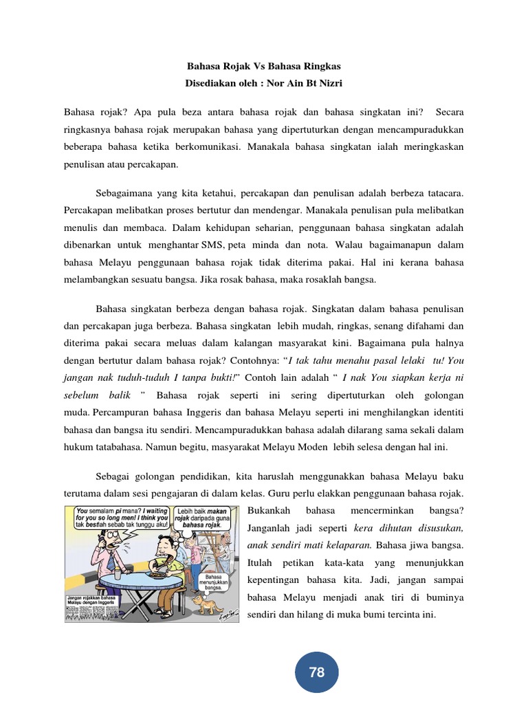 Bahasa Rojak | PDF