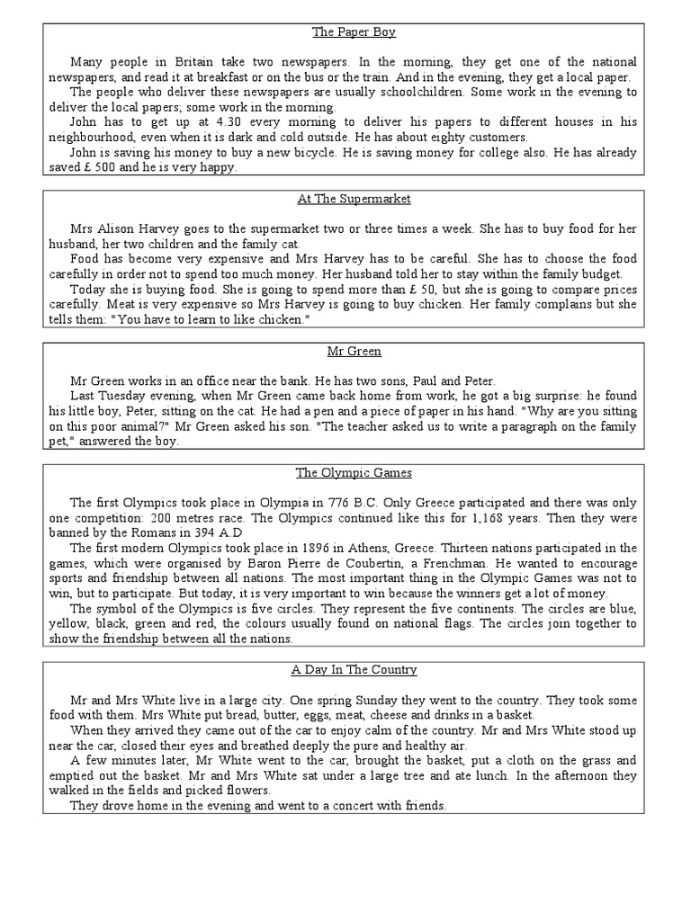 90 Short English Texts! | PDF | Mc Donald's | Ramadan