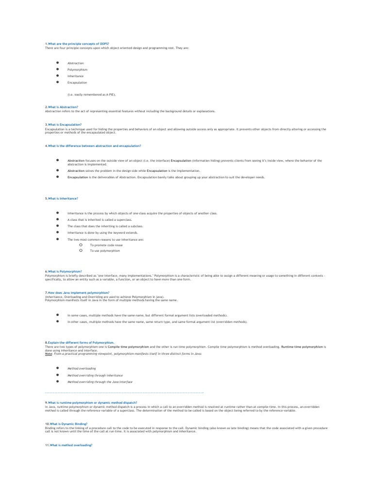 Method Overloading Method Overriding Through Inheritance Method Overriding Through The Java ...