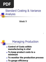 CH 11 - 12 - Standard Costing and Variance Analysis - Formula Sheet ...