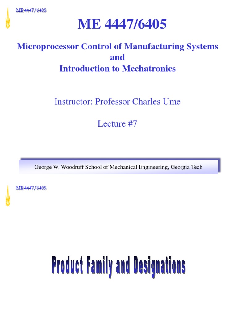 Microprocessor Control of Manufacturing Systems and Introduction To Mechatronics | PDF | Read ...