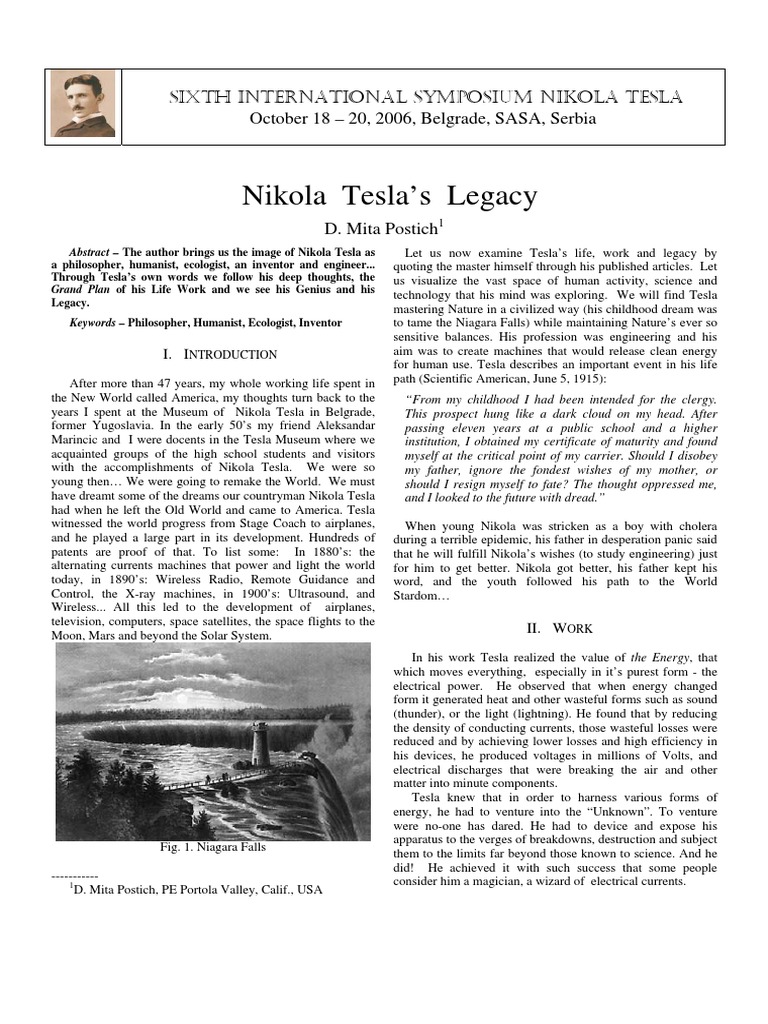 Teslas Legacy | PDF | Nikola Tesla | Engines