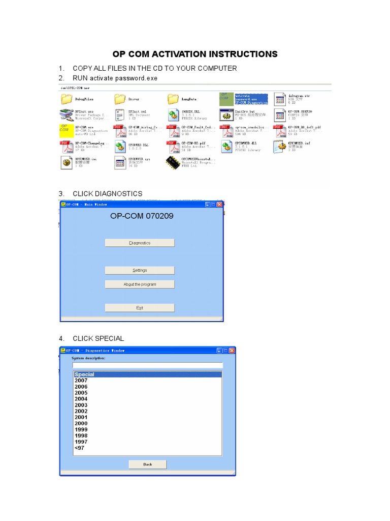 Opcom Activation | PDF