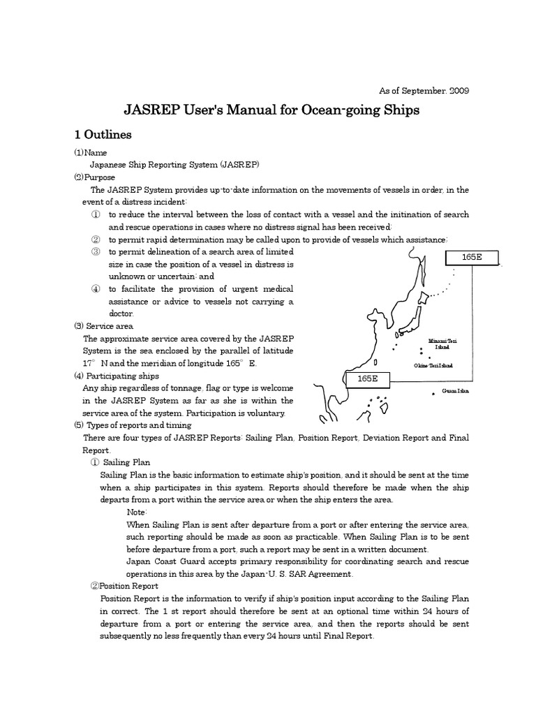 JASREP manual2009.pdf | Radio | Longitude | Free 30-day Trial | Scribd
