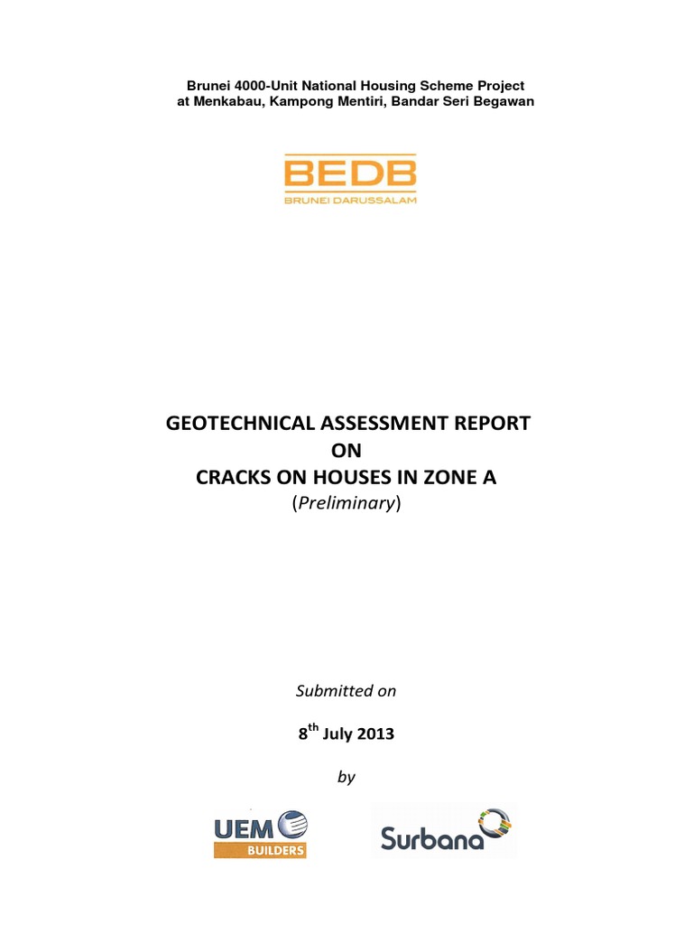 Geotechnical Assessment Report On Zone-A Settlement (2013!07!08) - Rev ...
