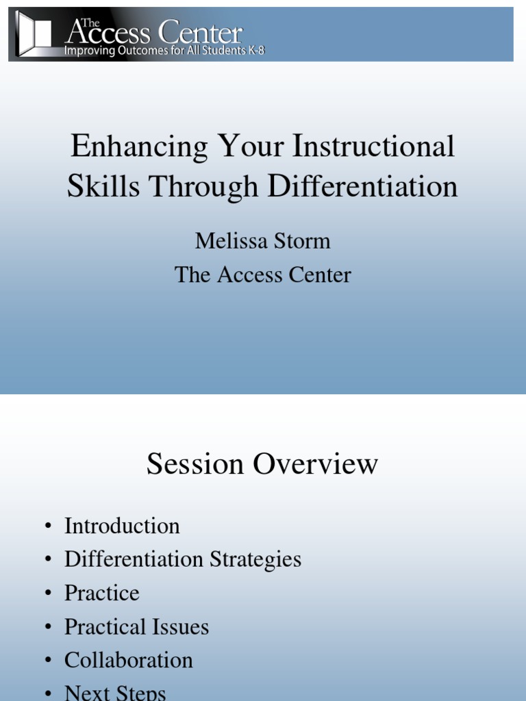 Differentiated Instruction Strategies | PDF | Differentiated ...