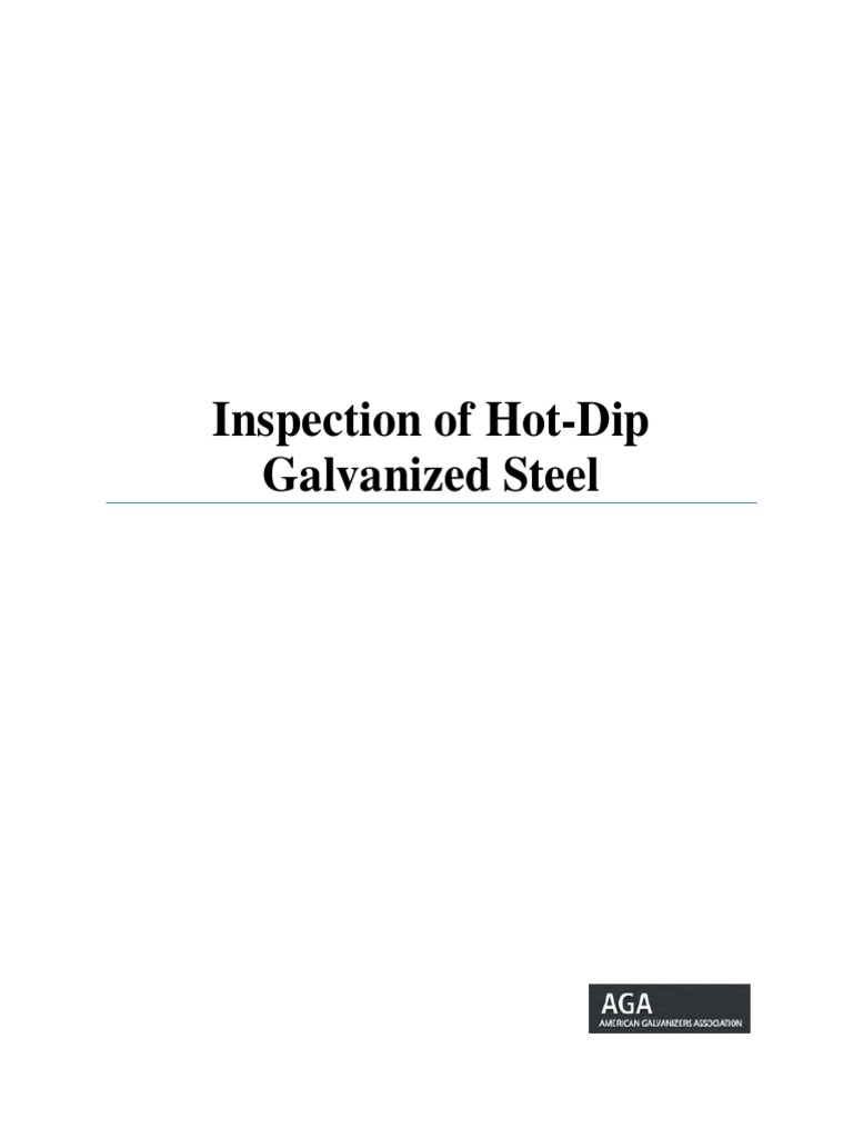 Hot-Dip Galvanizing Inspection Training | PDF | Galvanization | Corrosion