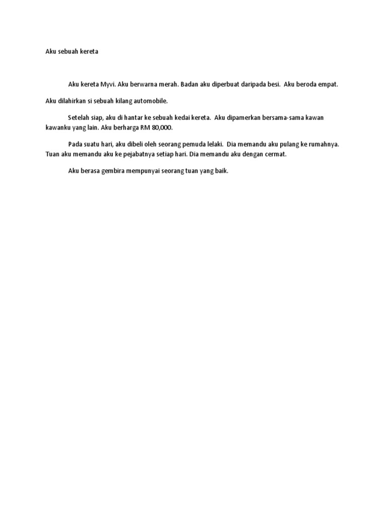 Kisah Kereta Myvi Merah Yang Bahagia Pdf