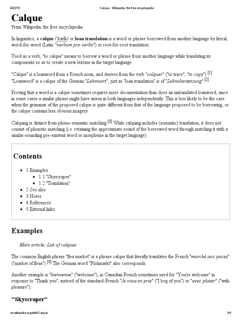 Calque: From Wikipedia, The Free Encyclopedia | Download Free PDF ...
