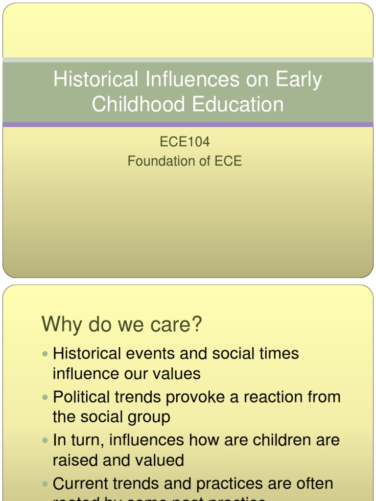 Historical Influences | Early Childhood Education | Childhood