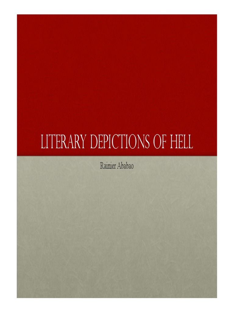 Literary Depictions of Hell | PDF | Hell | Divine Comedy