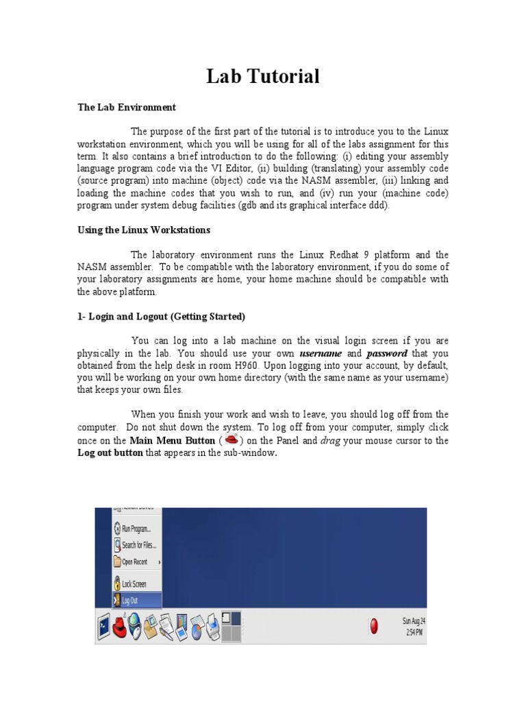 Introduction To The Linux Lab Environment Navigating The Filesystem Using Command Line Tools