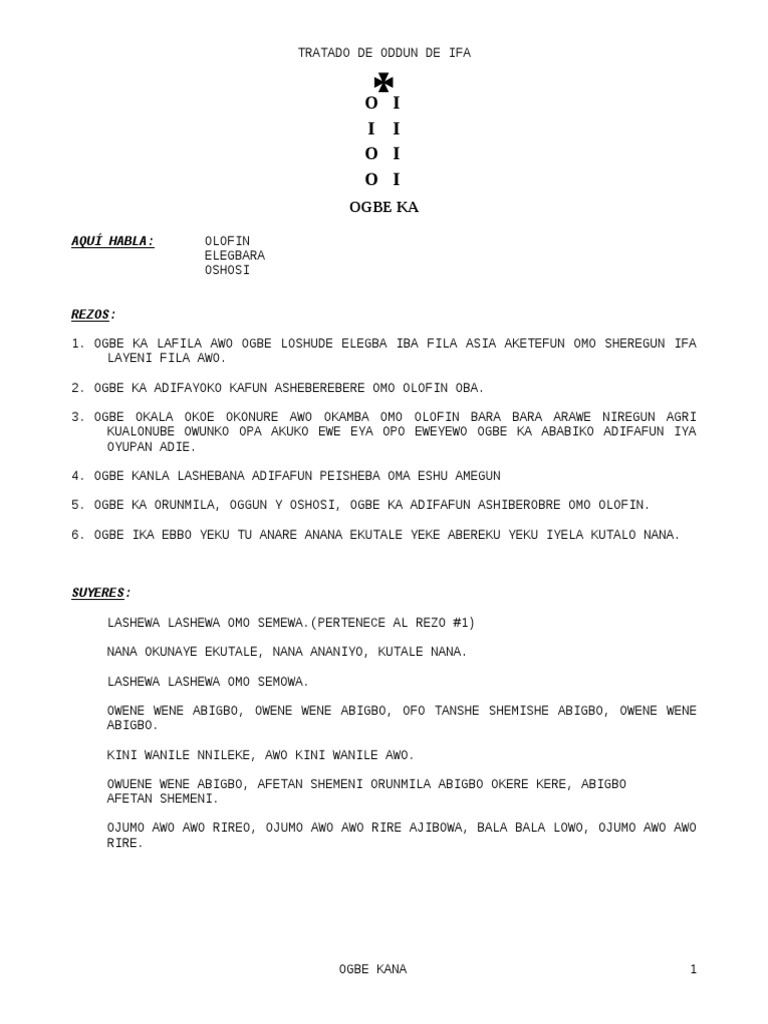 Ogbe Ka | PDF