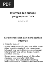 Informan Dalam Penelitian Kualitatif | PDF