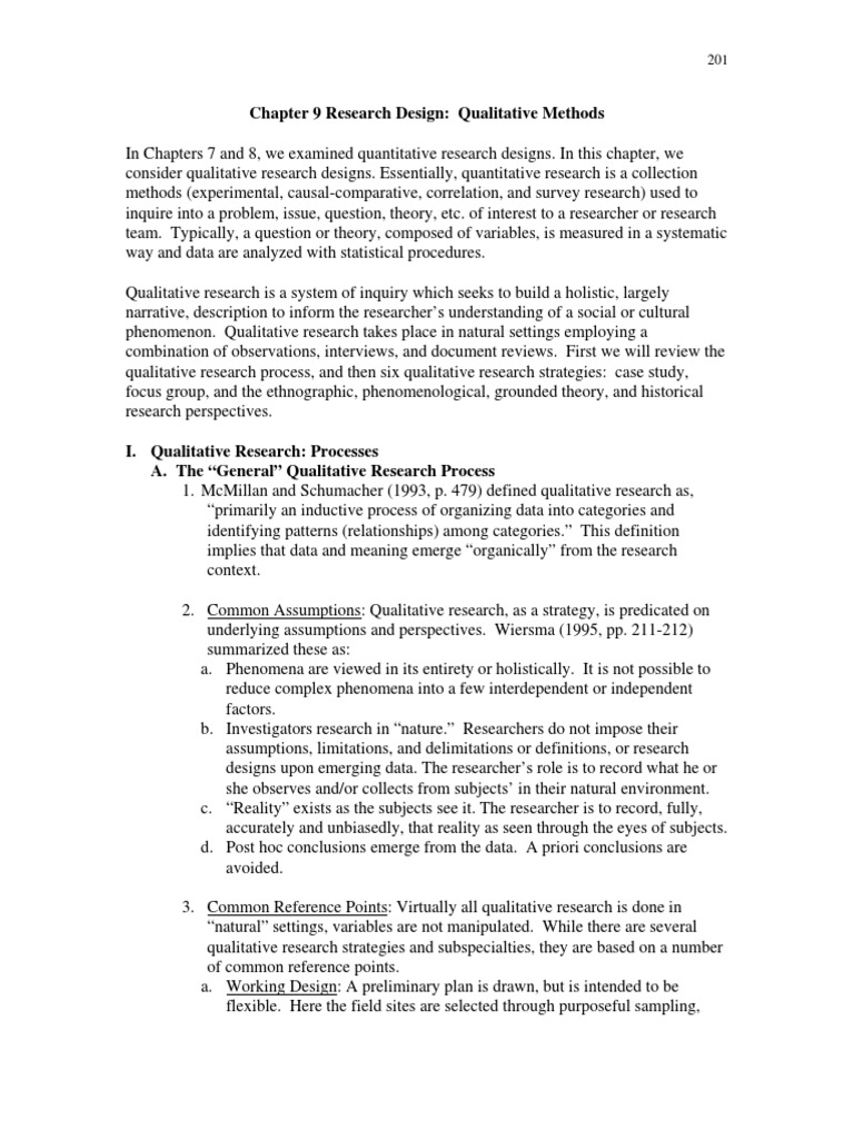 Qualitative Research Designs | PDF
