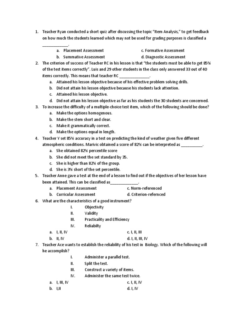 LET exam | Educational Assessment | Test (Assessment)