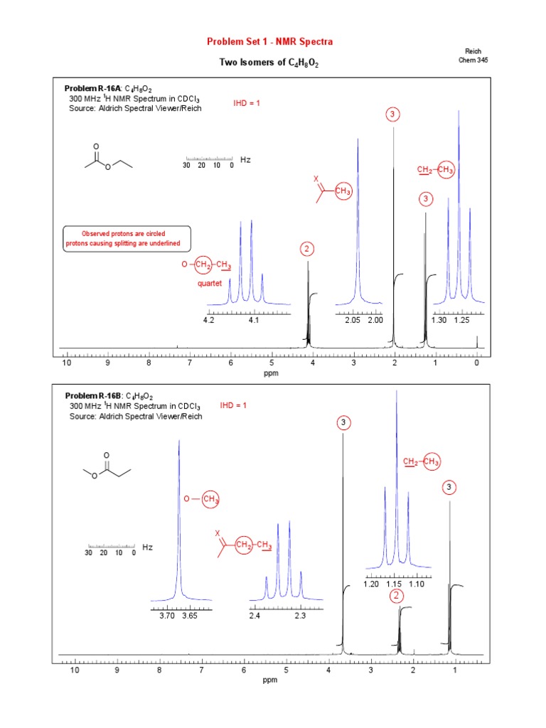 NMR Problem Set | PDF