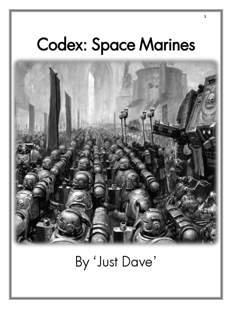 Space Marine Codex - V.2 | PDF | Infantry | Wars & Military