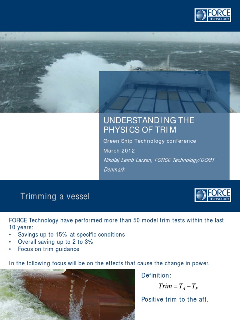 Understanding The Physics of Trim | PDF | Propeller | Computational ...