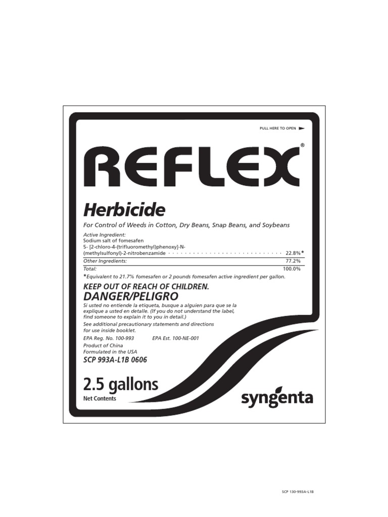 Flex - A - USA Label | PDF | Herbicide | Wound