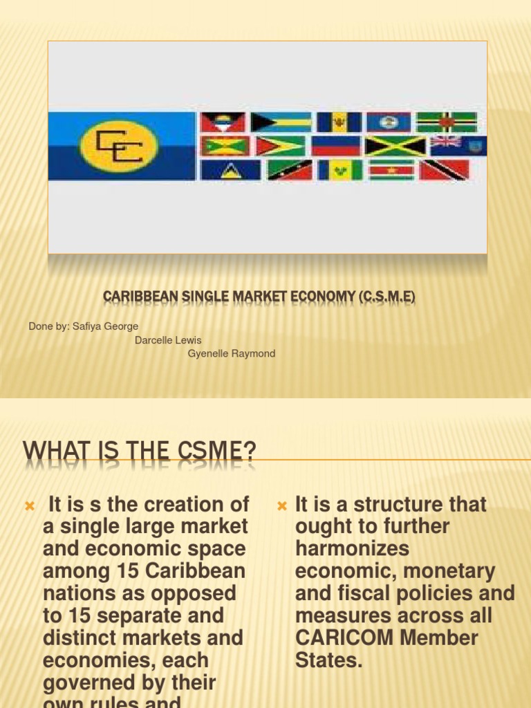 Caribbean Single Market Economy | PDF