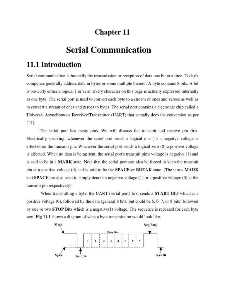Serial Communication Universal Asynchronous Receivertransmitter Uart That Actually Does The 
