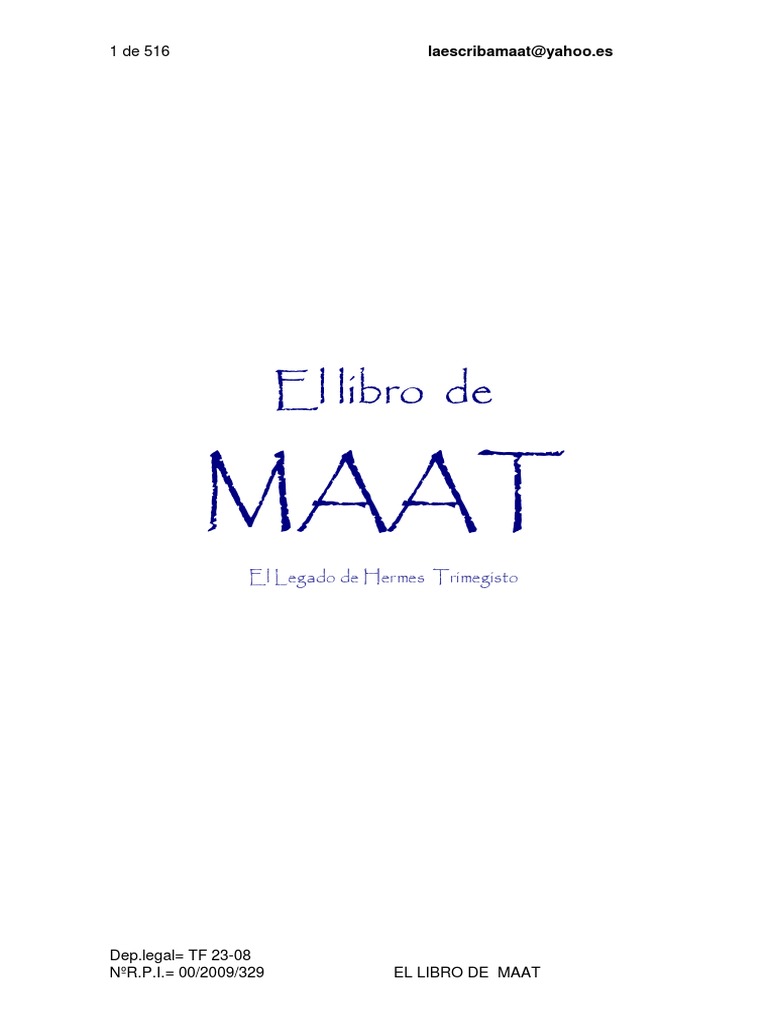 El Libro de Maat | PDF