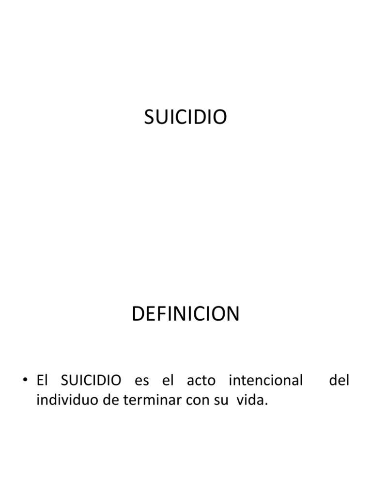 SUICIDIO | PDF | Suicidio | Conceptos psicologicos