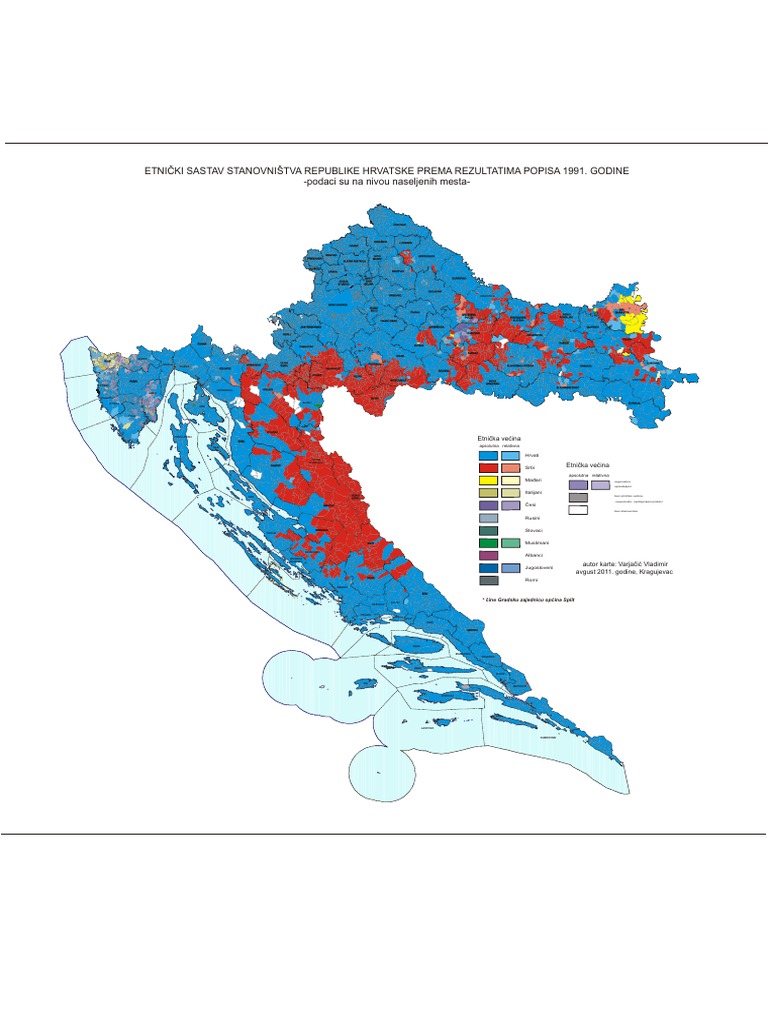 Etnicka Mapa Hrvatske