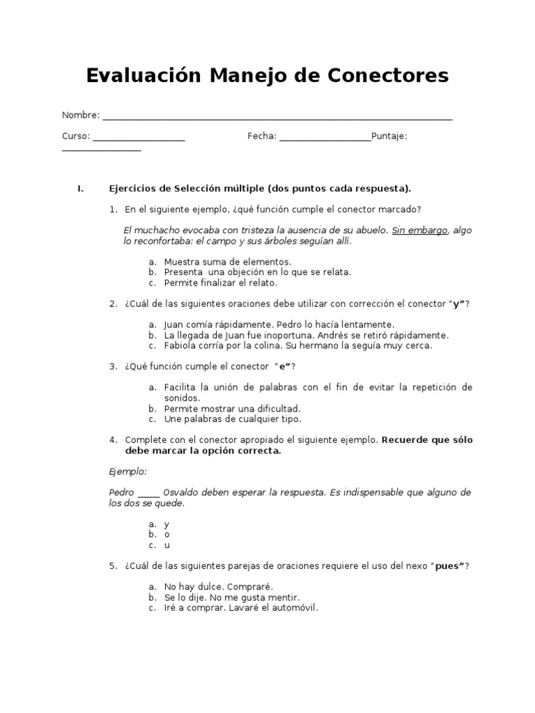 Manejo de Conectores | PDF