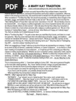 Mary Kay Interview Outline and Agenda | PDF | Economies | Business