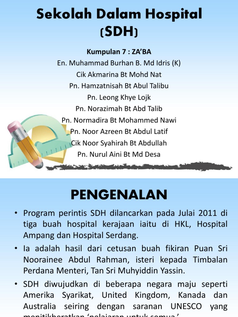 Sekolah Dalam Hospital (SDH) | PDF