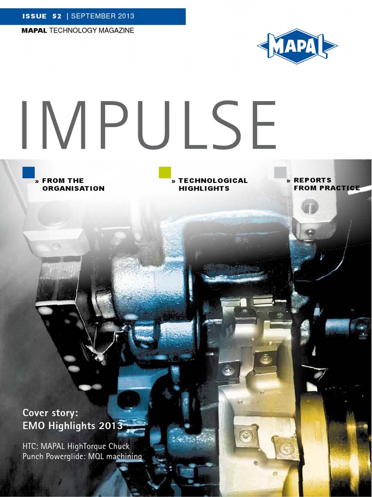 Mapal - Impulse - 52 | Download Free PDF | Machining | Drilling