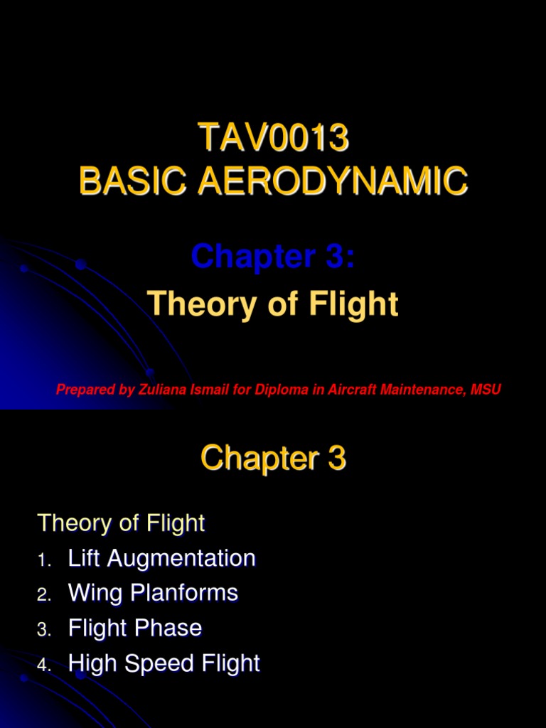 Chapter 3 PT 1 N 2-Theory of FLight | PDF | Flap (Aeronautics) | Lift ...
