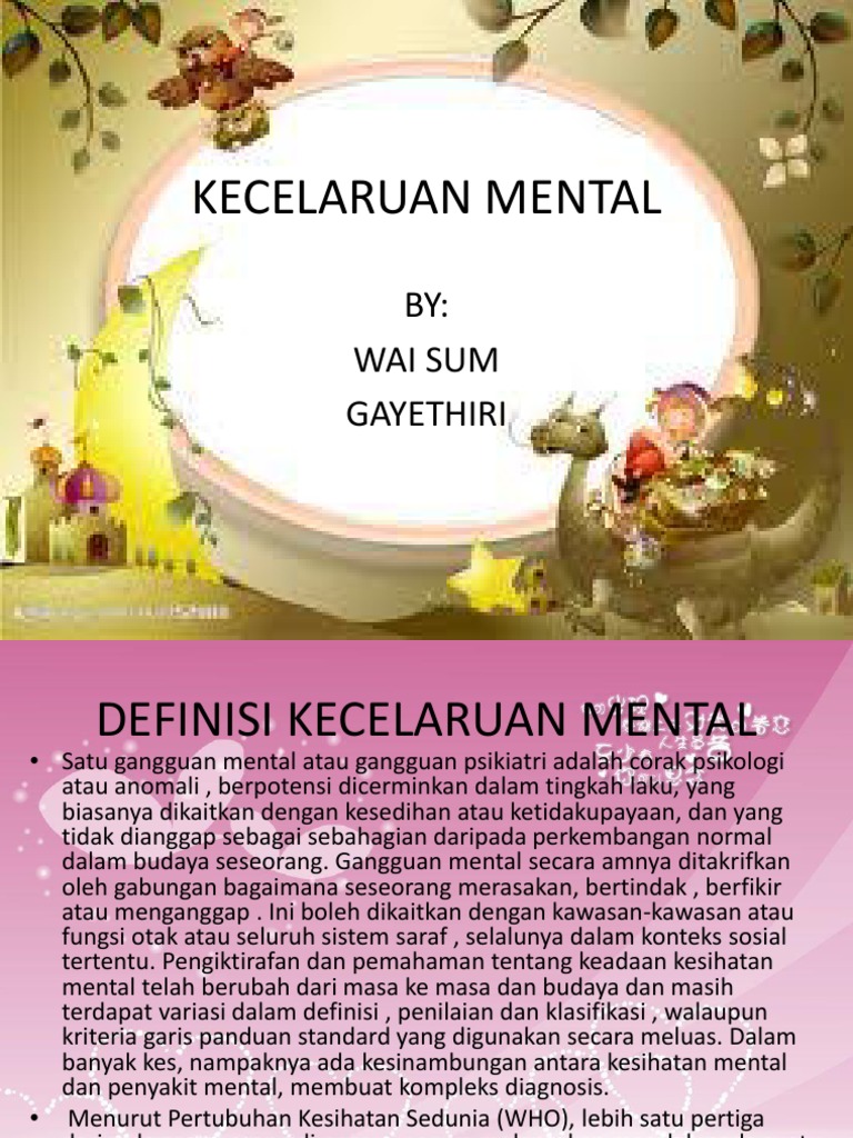 Kecelaruan Mental | PDF | Pengembangan Diri