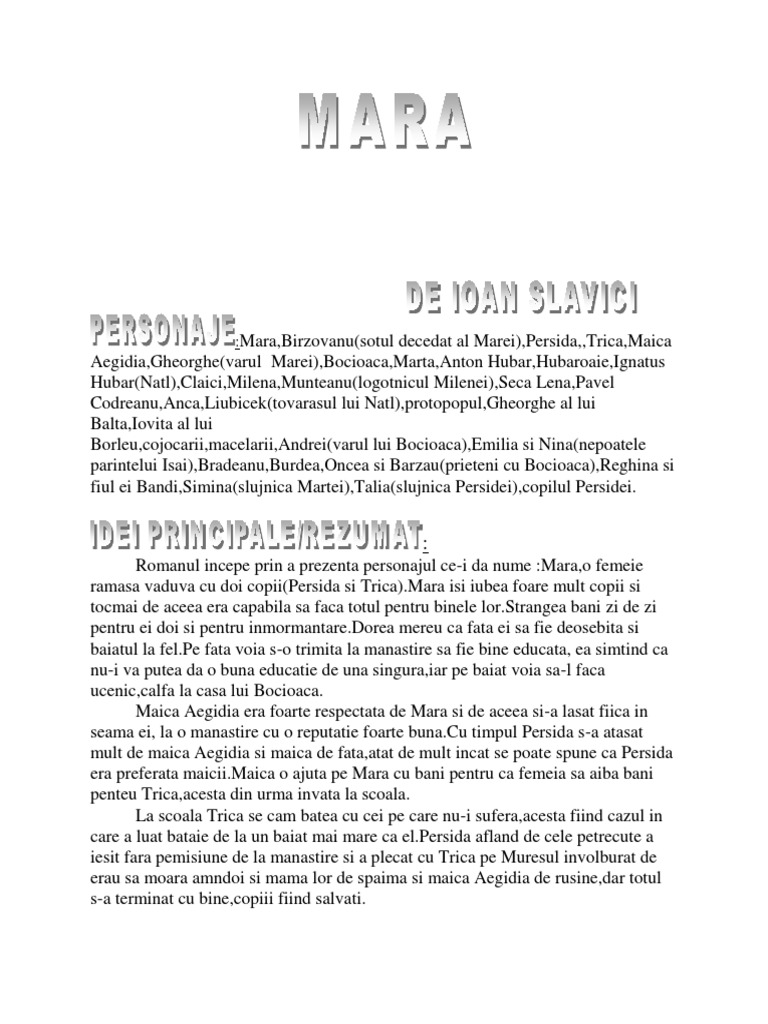 Mara | PDF