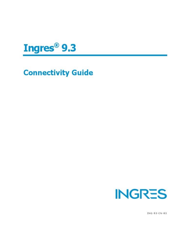 Ingress Connectivity | PDF | Databases | Application Programming Interface