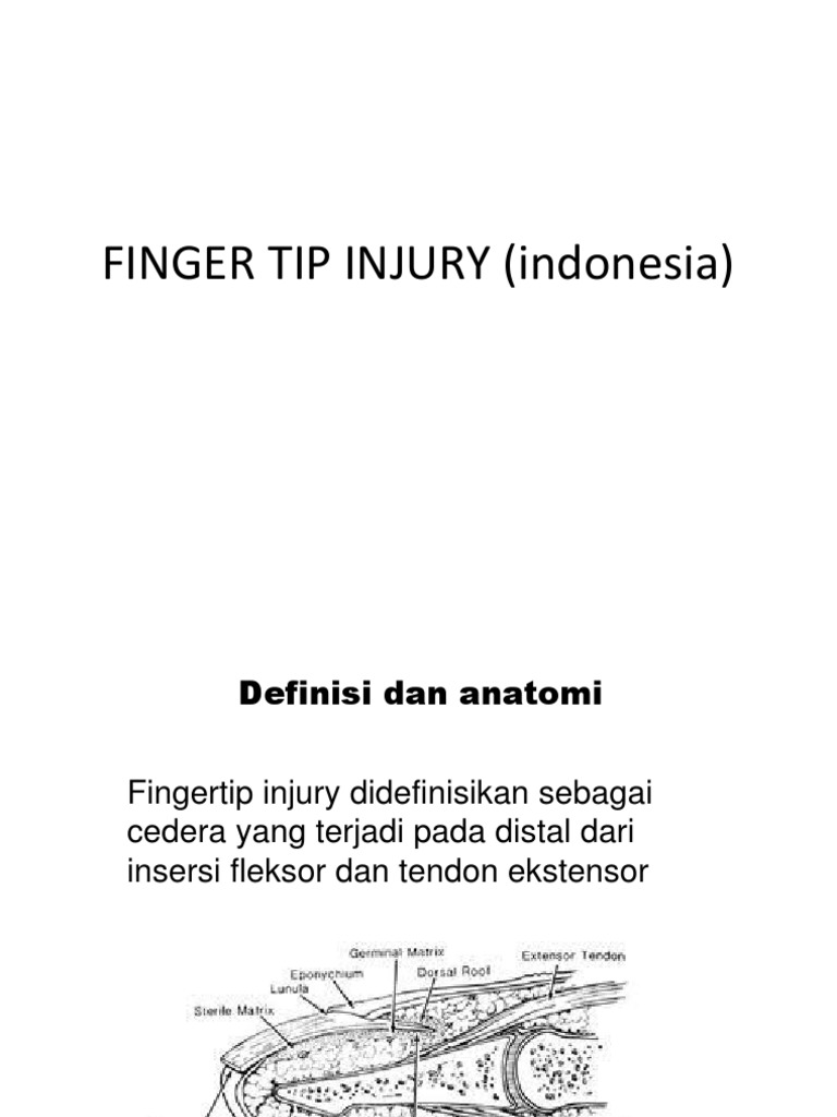 Finger Tip Injury (Indonesia) | PDF | Kesehatan Holistik | Komputer