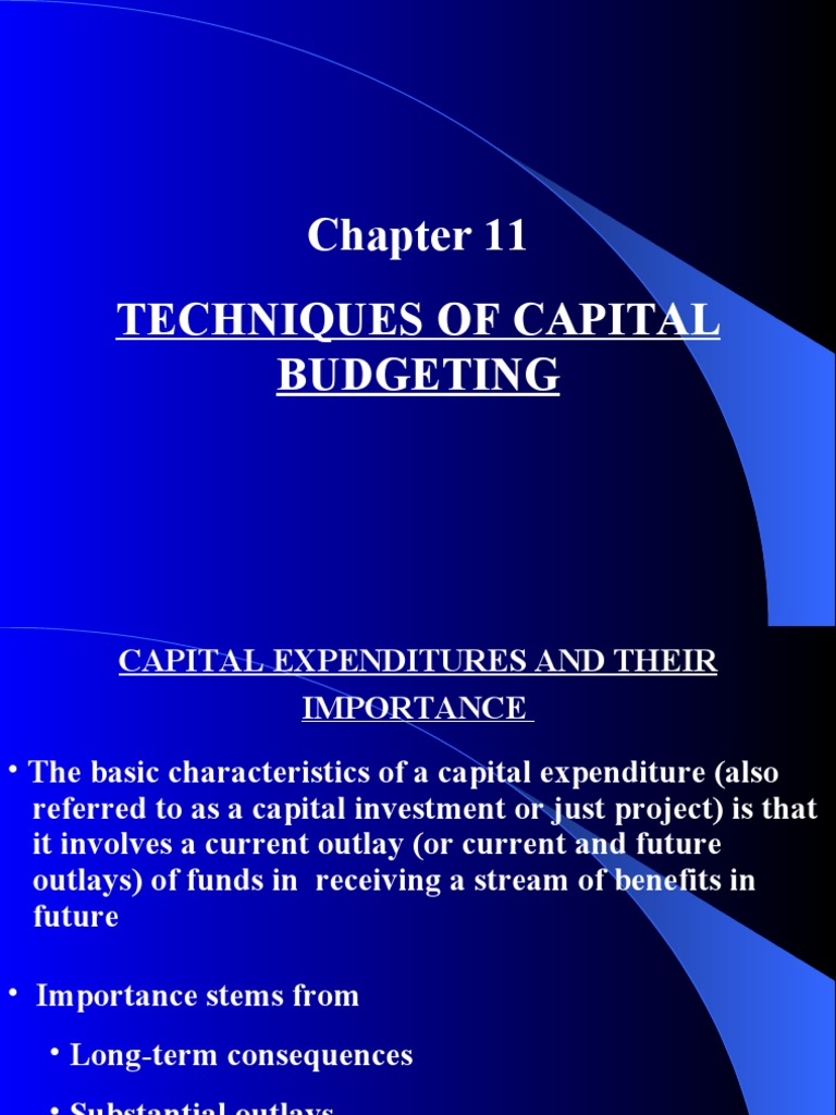 Techniques of Capital Budgeting | PDF | Net Present Value | Internal ...