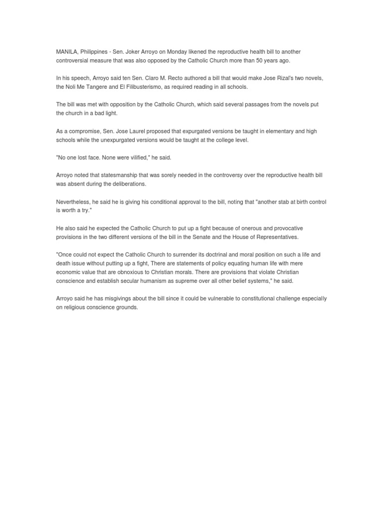 Rizal Law Racket | PDF | Philippines | Religion And Belief