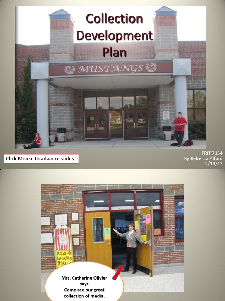 Collection Development Plan: Click Mouse To Advance Slides | PDF ...