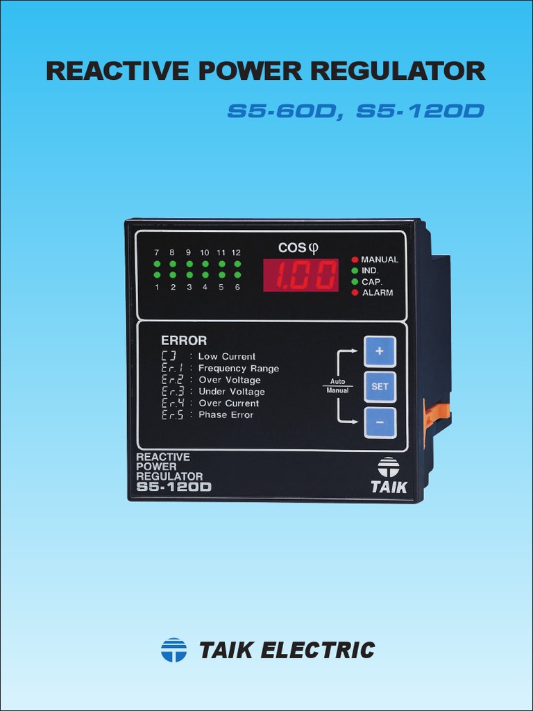 Reactive Power Regulator Guide | PDF | Alternating Current | Mains ...