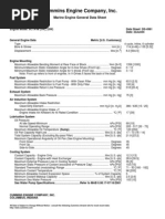 Cummins General Engine Data Sheet 6B, 6BT, 6BTA | PDF | Engines | Machines