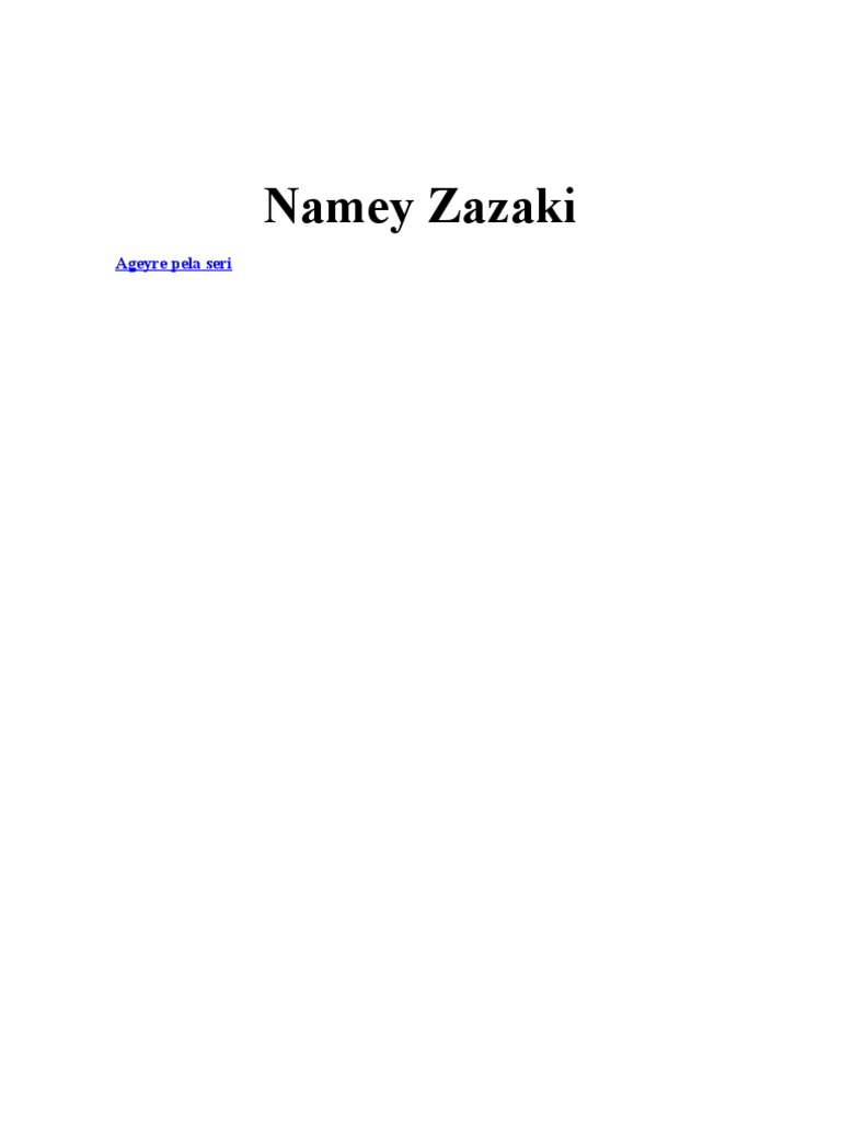Zazaki Names - Namey Zazaki | PDF