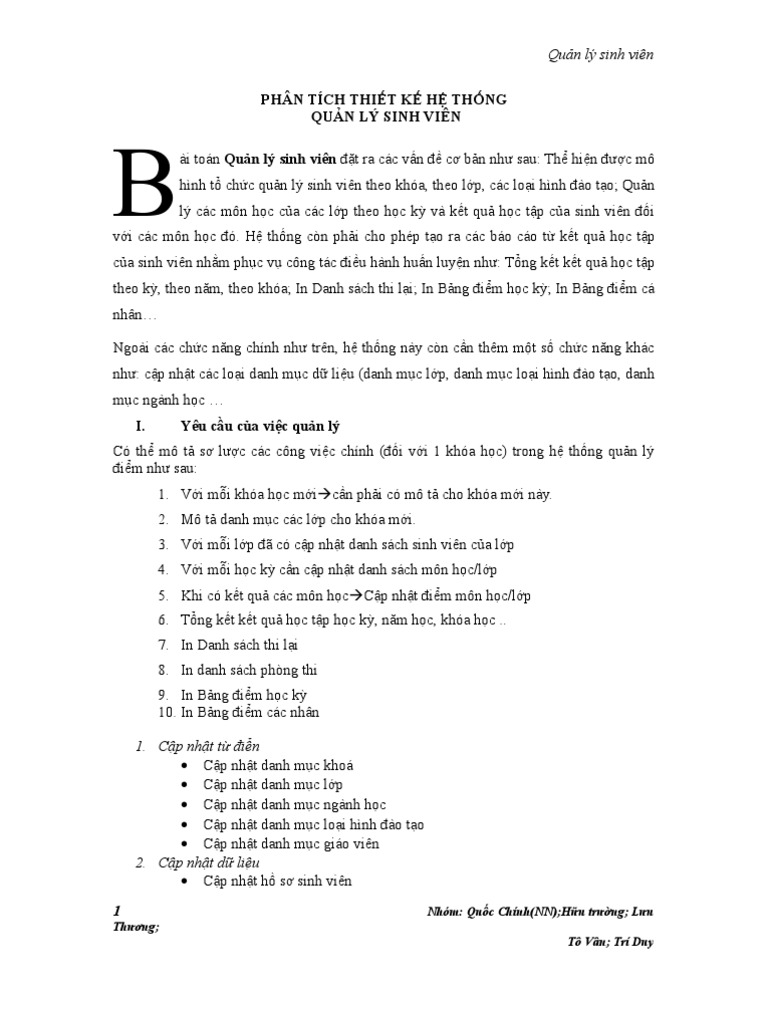 Quan Ly Sinh Vien | PDF