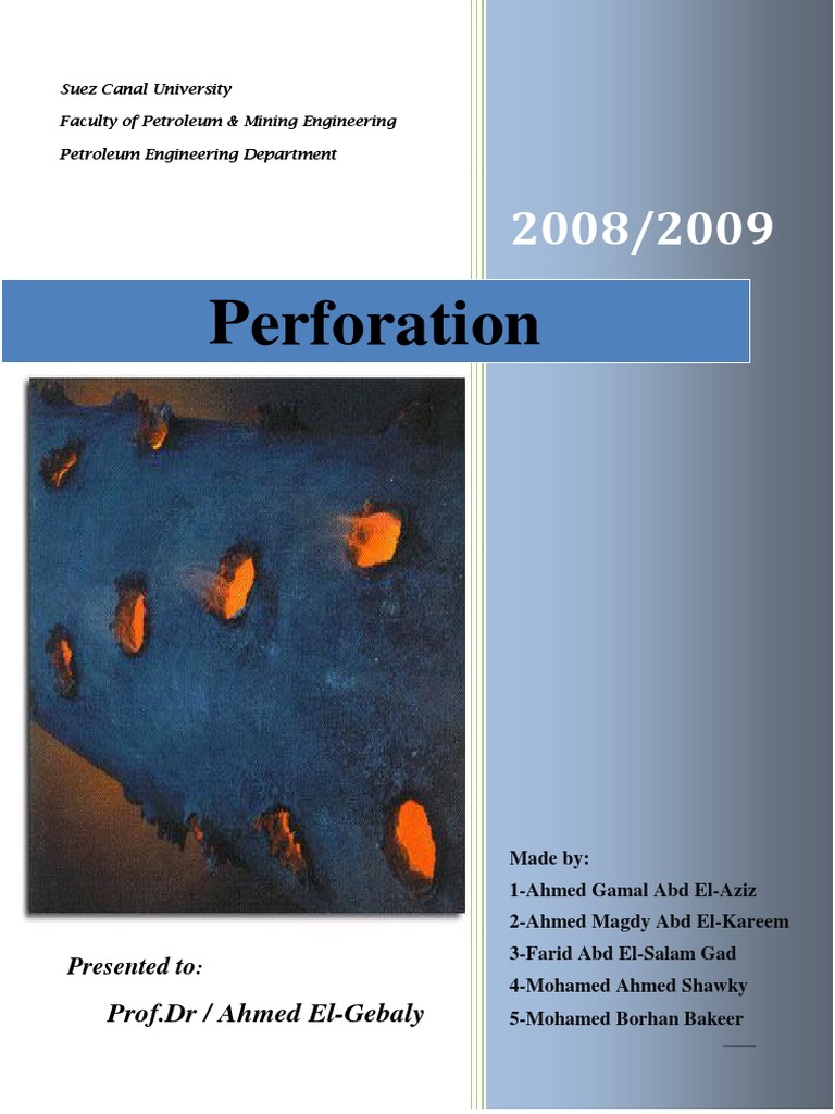 Perforation | PDF | Explosive Material | Casing (Borehole)